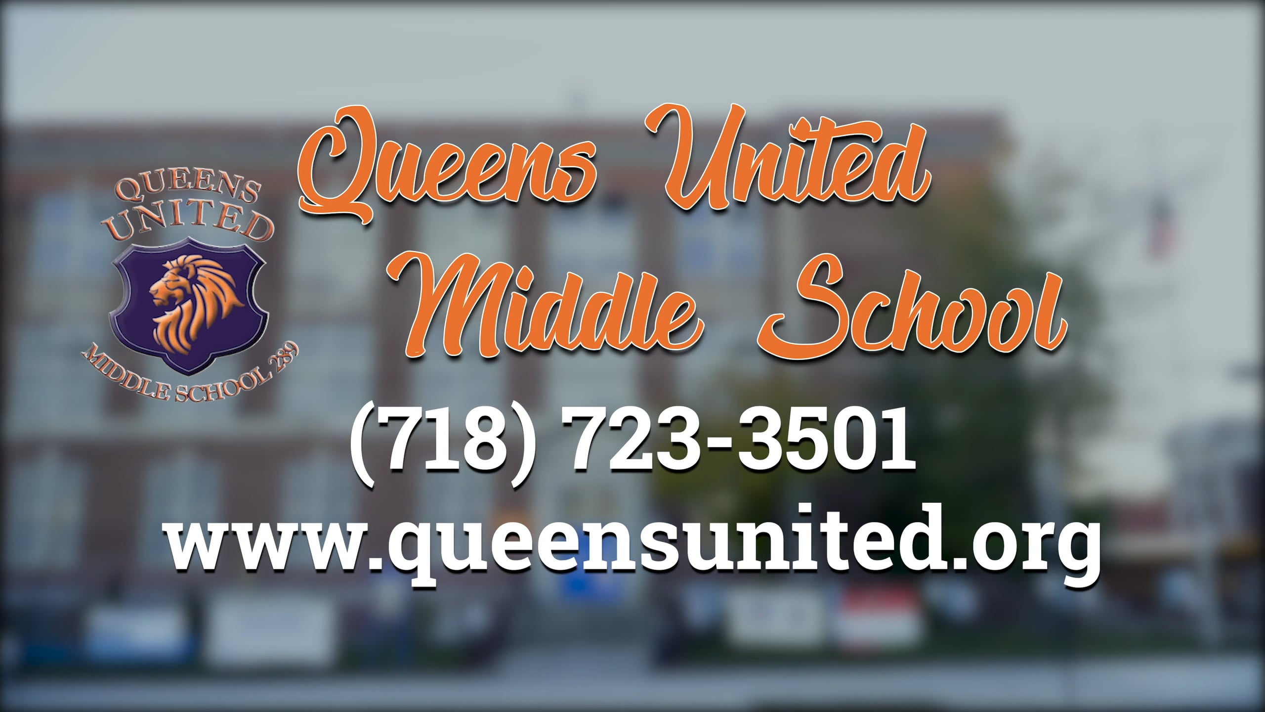 Queens United Middle School Promo Video on Vimeo