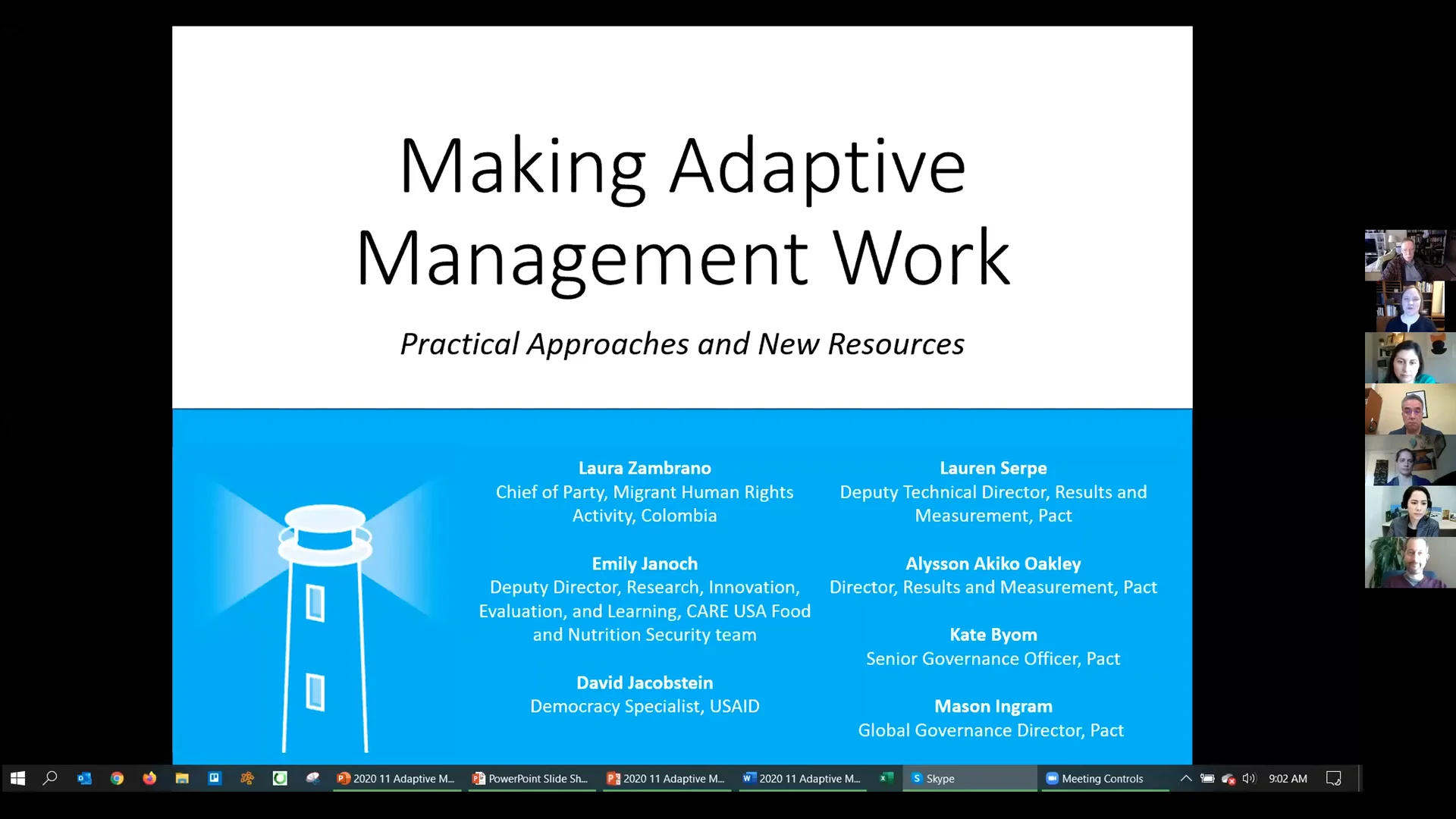 Webinar: Making adaptive management work on Vimeo