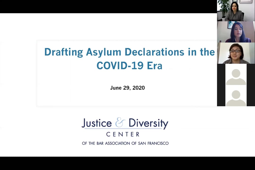 Drafting Asylum Declarations in the COVID-19 Era on Vimeo