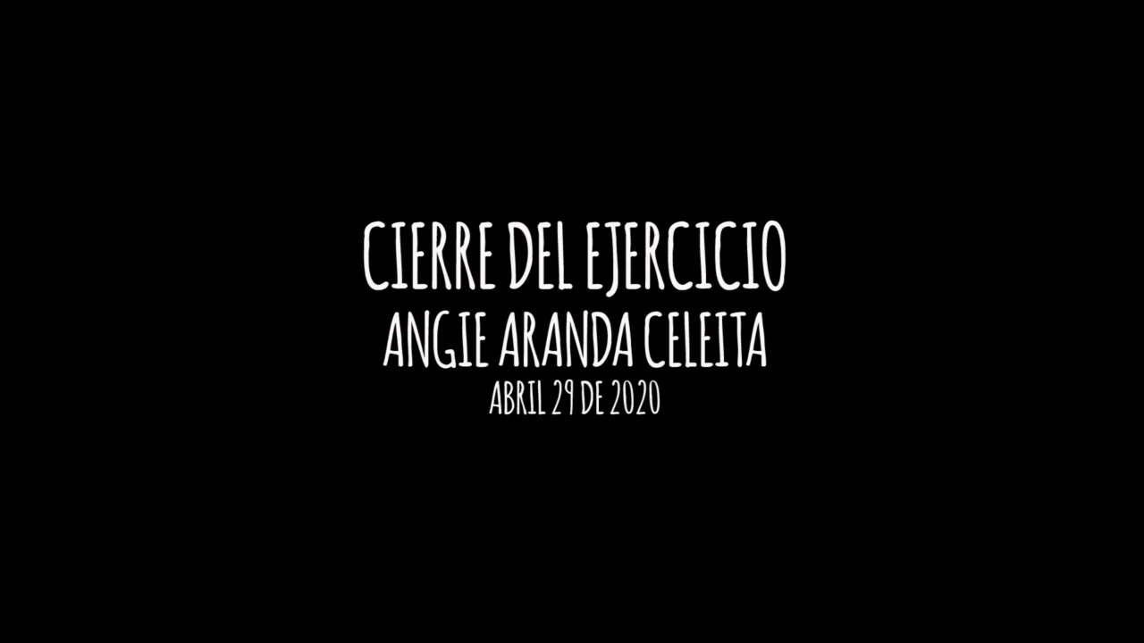 Cierre del ejercicio _ Angie Aranda on Vimeo