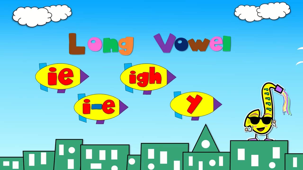 Long Vowel Letter ie_i-e_igh_y - English4abc - Phonics song (1) on Vimeo