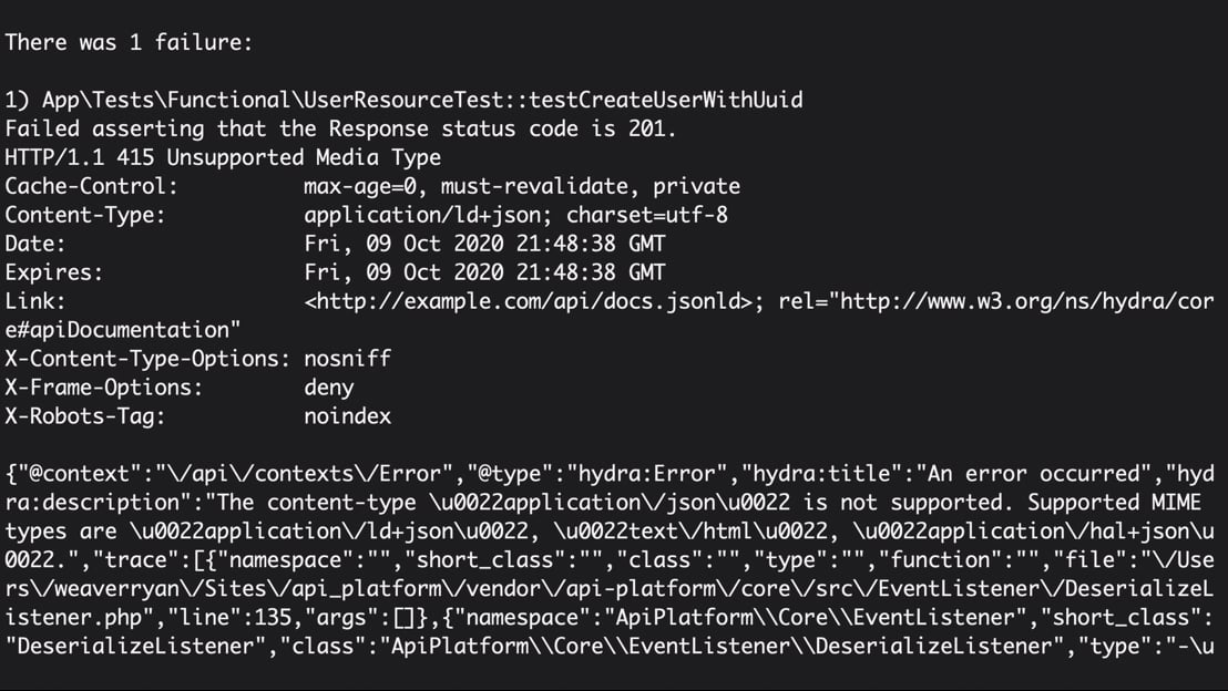 Uuid Quirk With Id Name Api Platform 2 Part 3 Custom Resources Symfonycasts