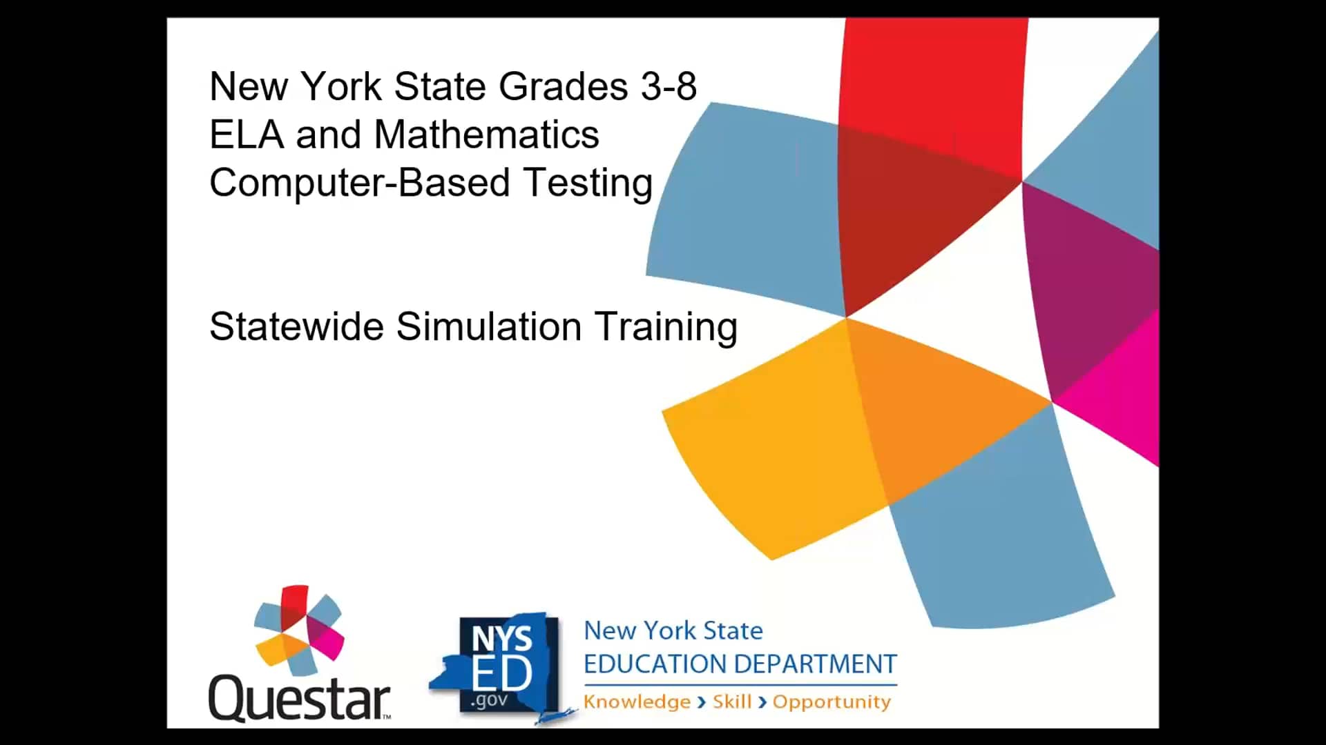 New York State Grades 3-8 ELA and Math CBT Testing - Statewide ...