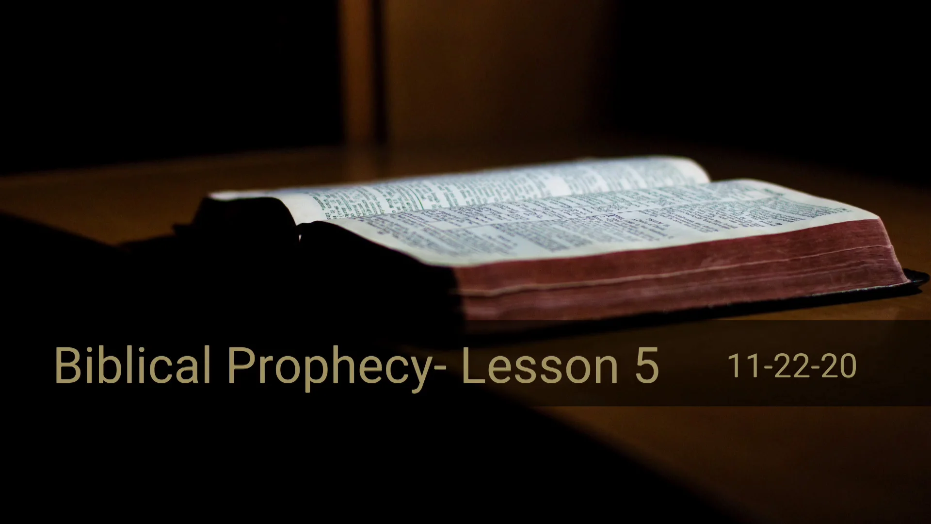 Biblical Prophecy - Biblical Prophecy: Lesson 5 on Vimeo