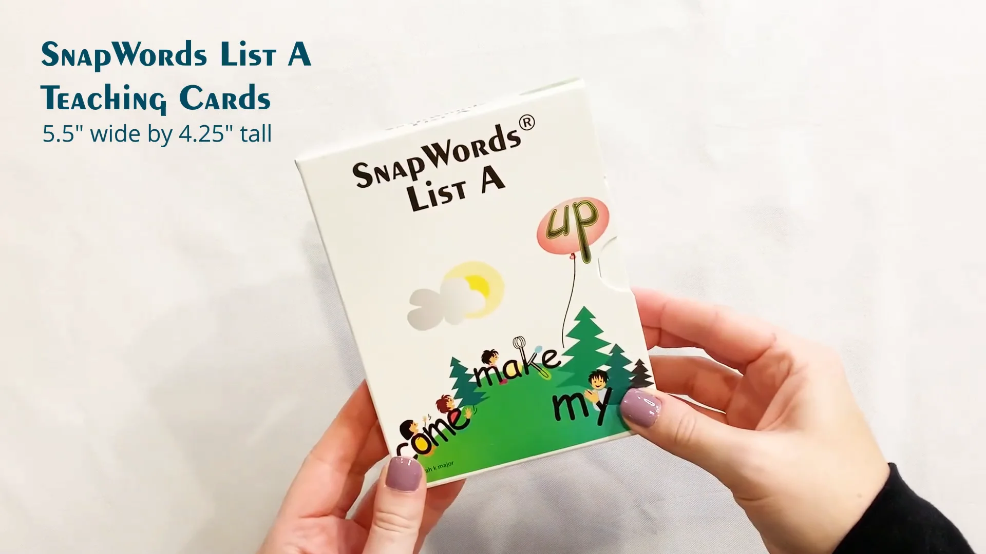SnapWords® List A Teaching Cards Demonstration on Vimeo