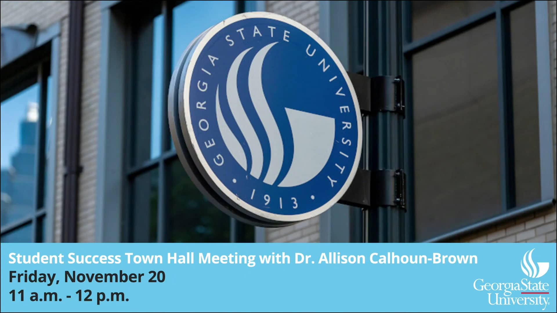 Student Success Town Hall Meeting with Dr. Allison Calhoun-Brown on Vimeo