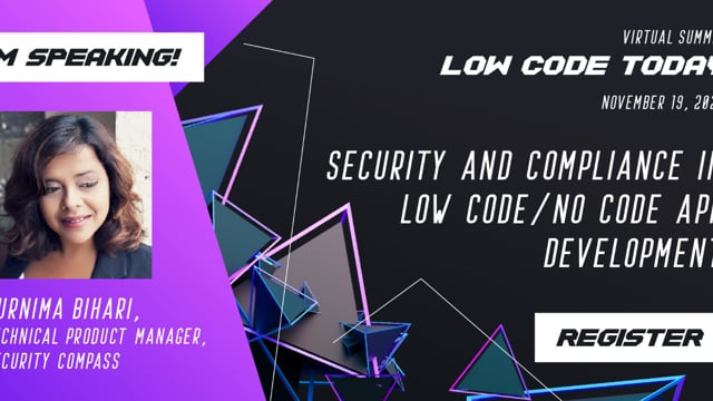 Security and Compliance in Low Code/No Code App Development - Techstrong TV