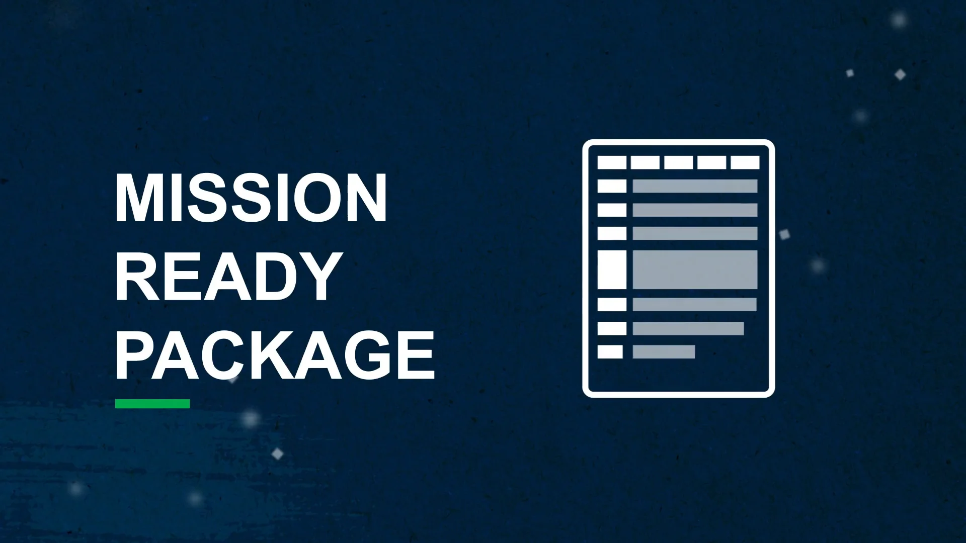 What is a Mission Ready Package? on Vimeo